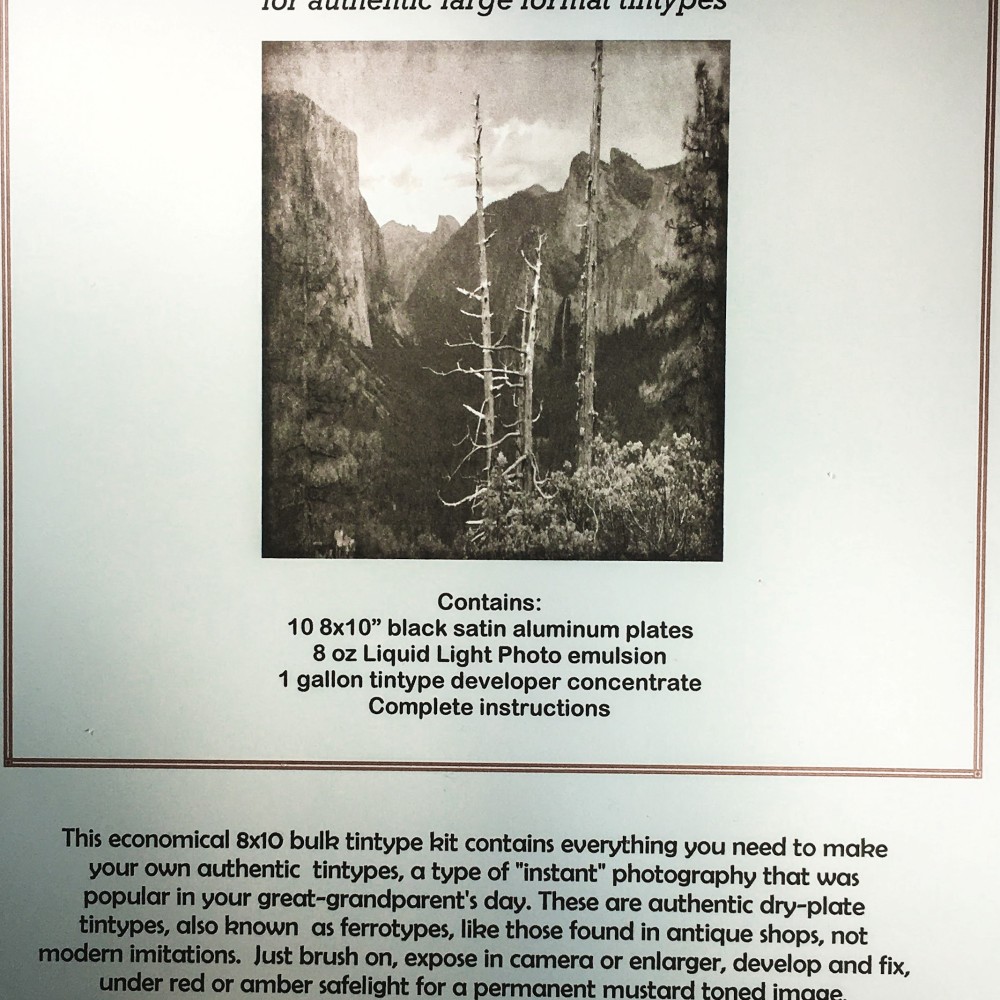 Bulk Tintype Kit 8x10